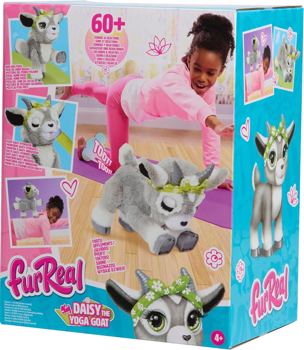 Daisy The Furreal Yoga Goat| Thekidzone